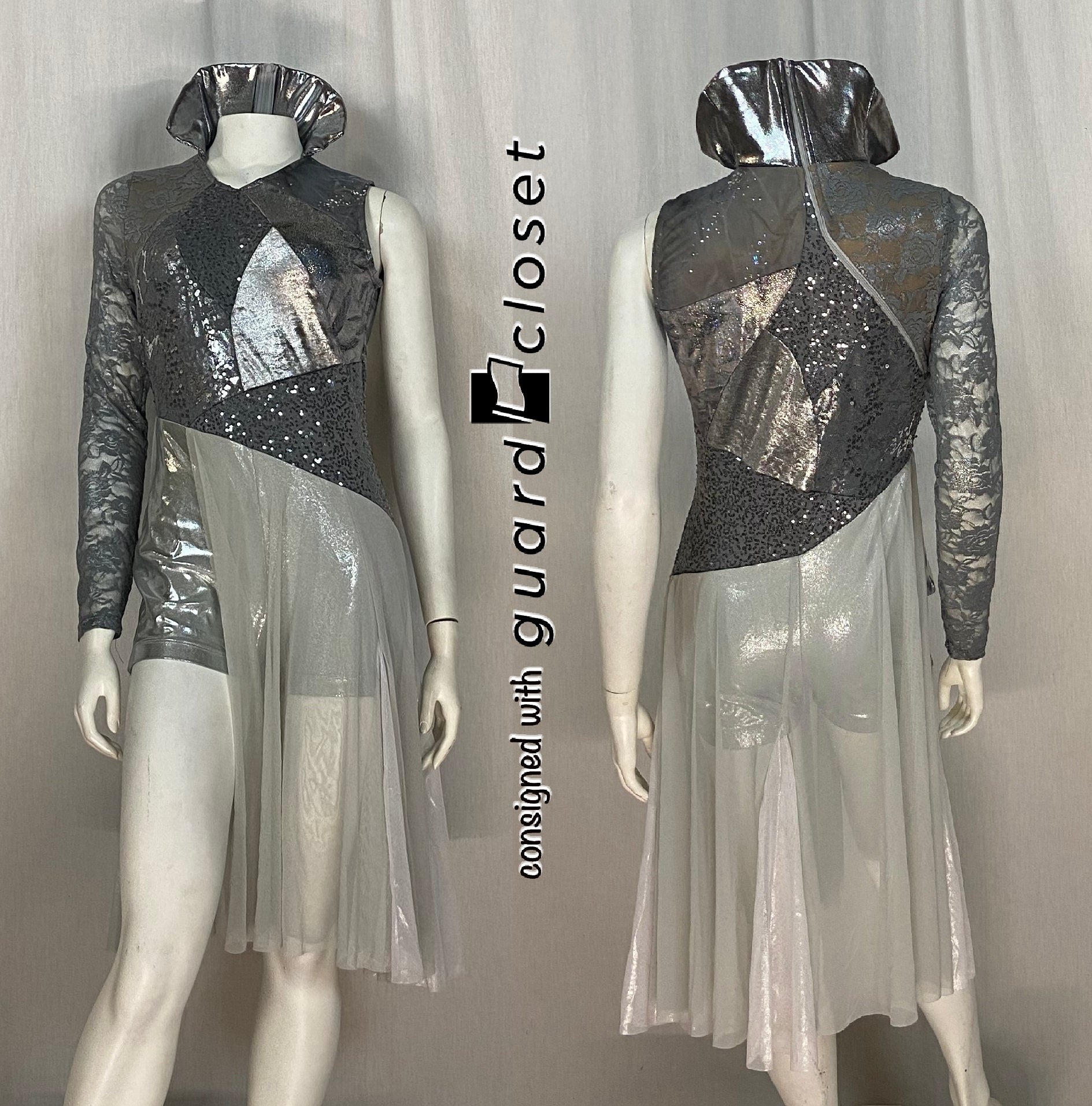 26 total gray silver uniforms - 3 styles Creative Costuming & Designs – guardcloset