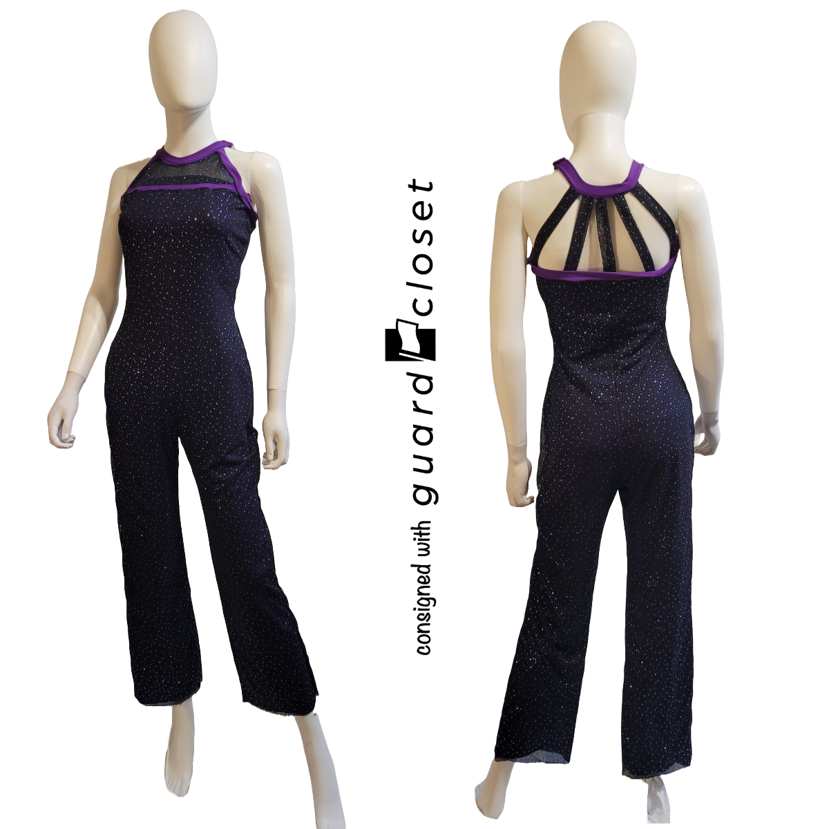 11 Purple Navy Blue Sparkle Unitards copy – guardcloset