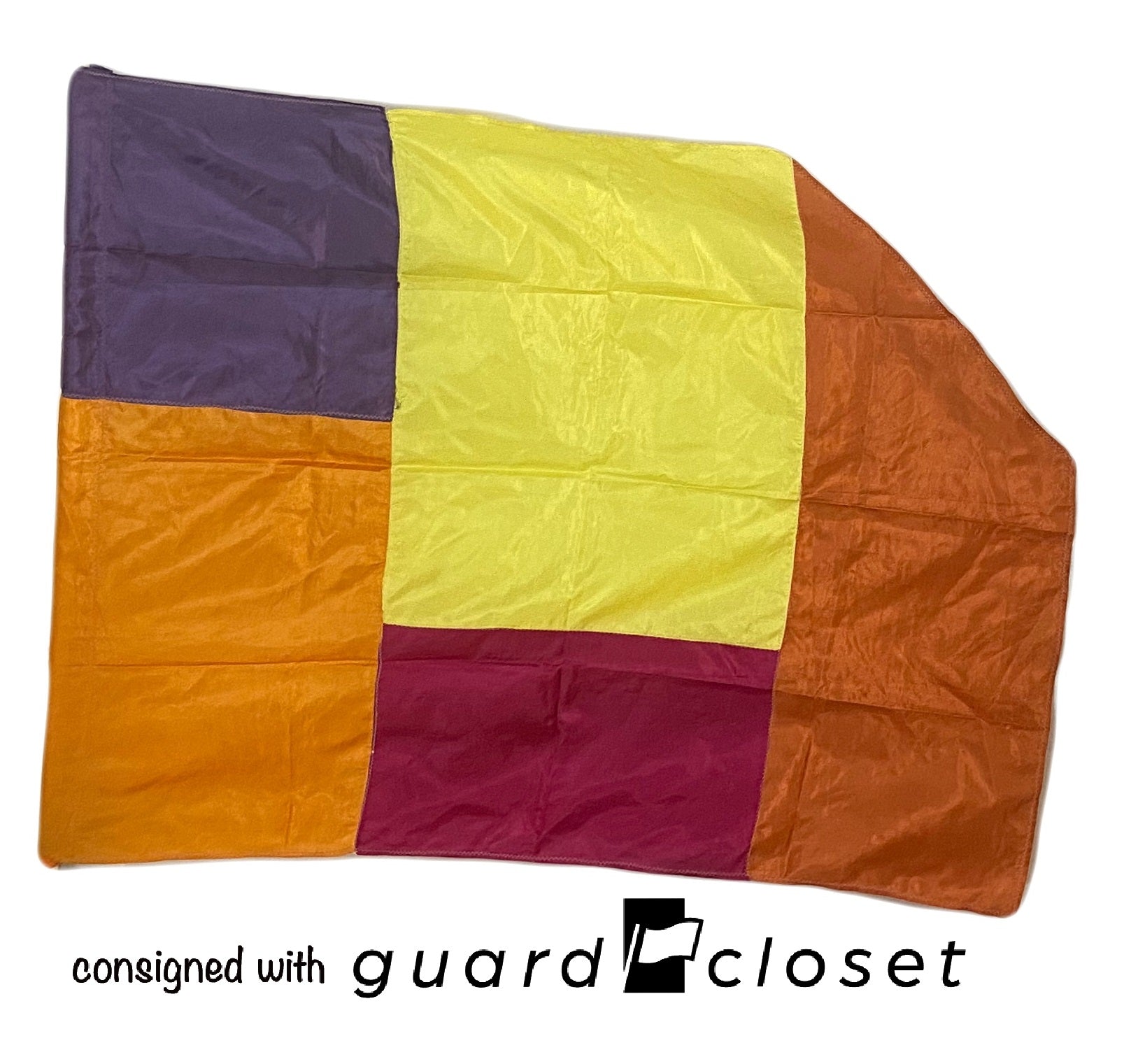 14 purple/orange/yellow/fuchsia colorblock flags - guardcloset