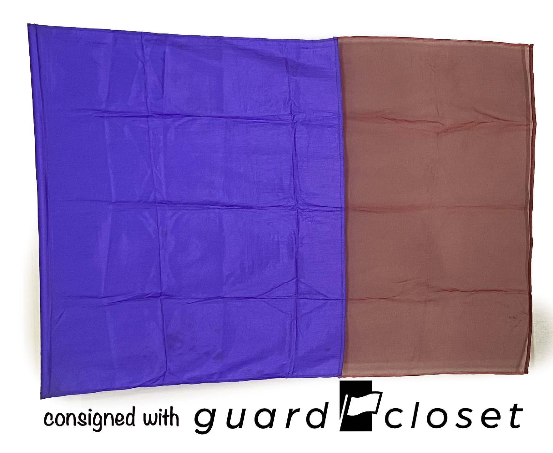 6 purple/maroon color block flags - guardcloset