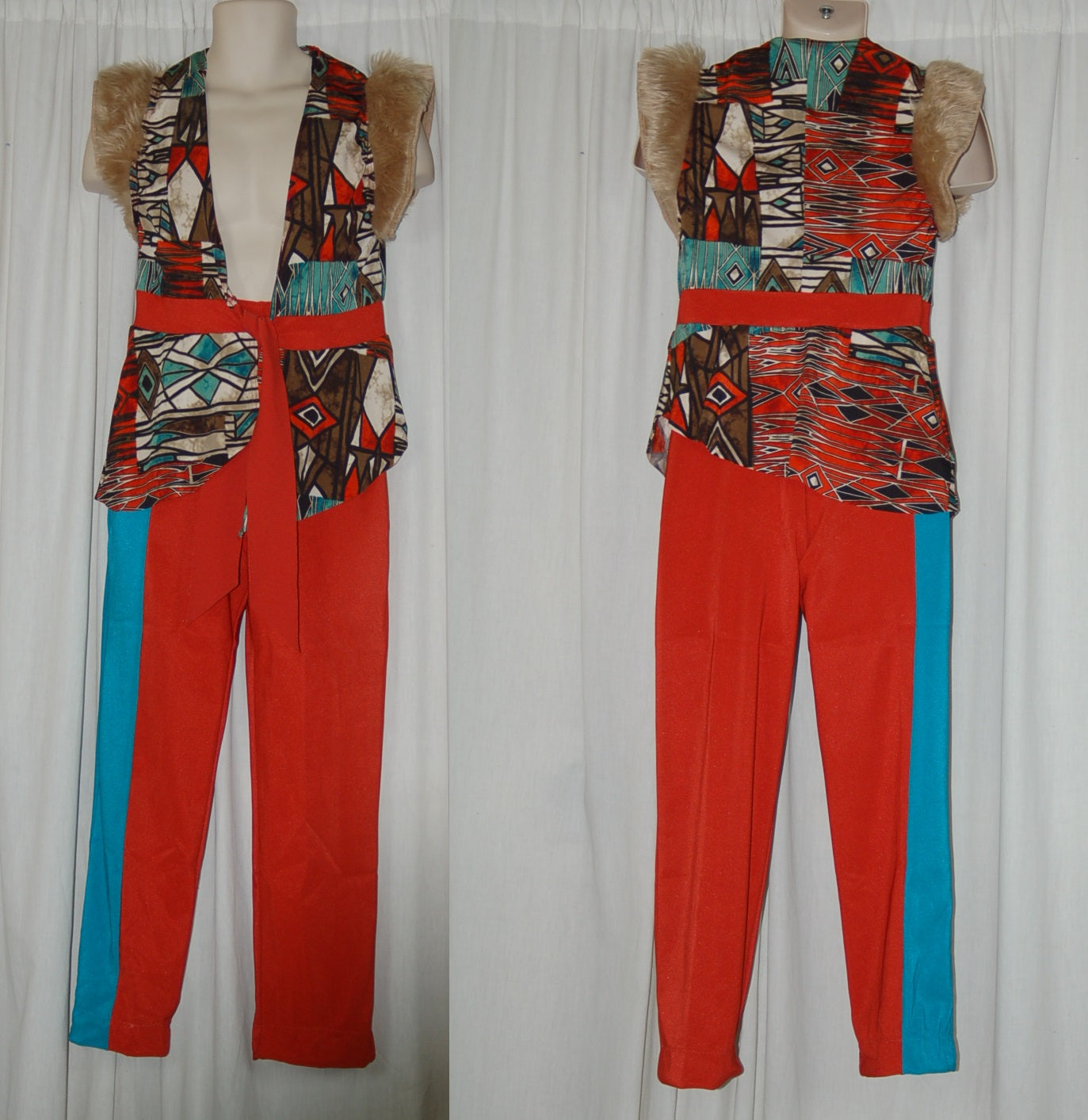 14 complete orange/teal/brown uniforms - guardcloset