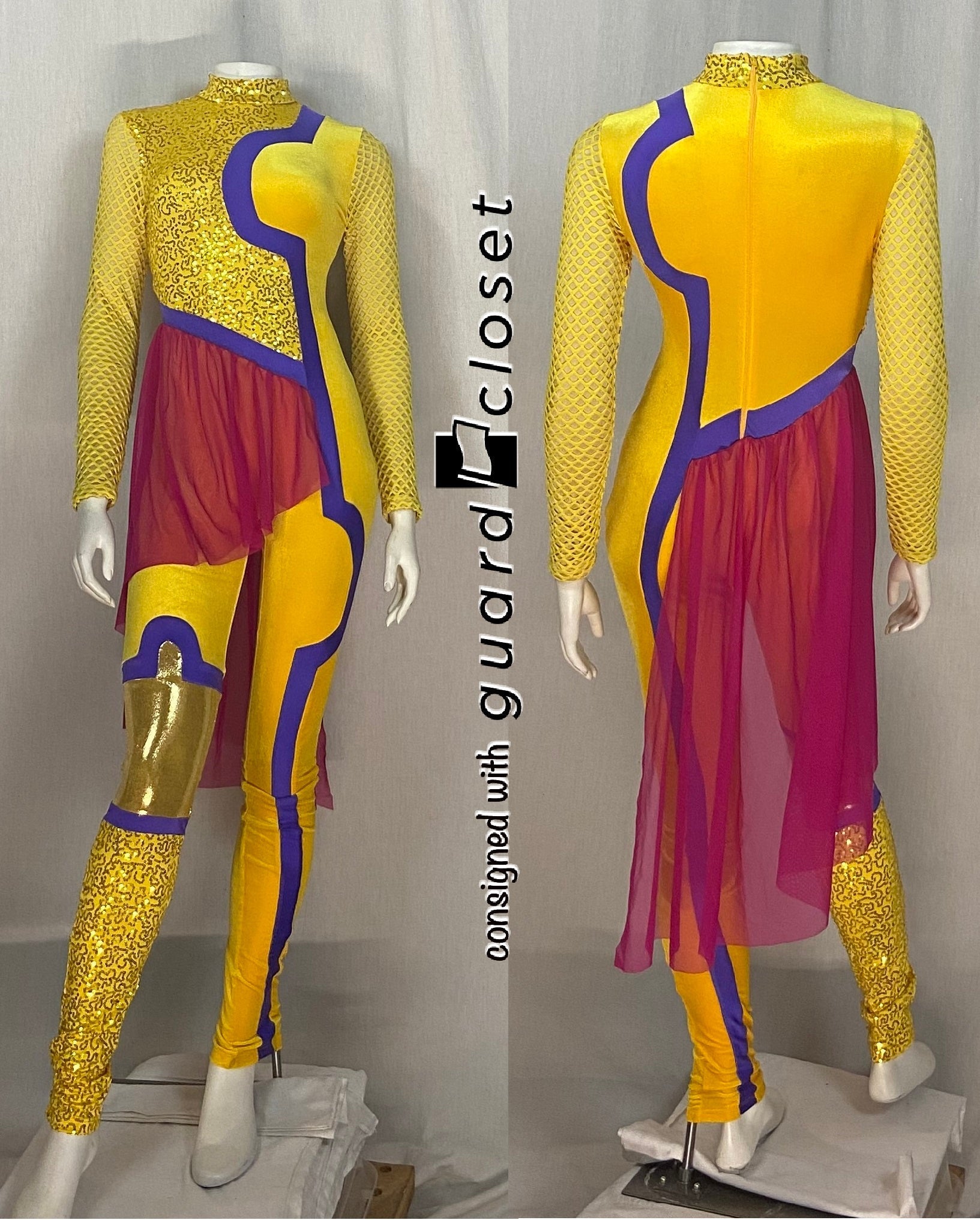 10 yellow puzzle long sleeve skirted Algy uniforms – guardcloset