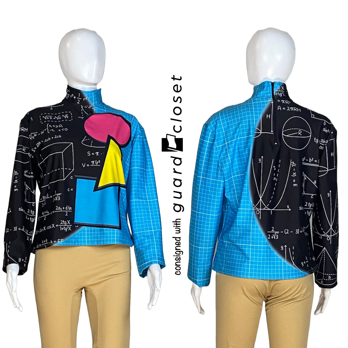 18 Long Sleeve Blue/Black Math Stem performance top & 19 shako wraps b ...