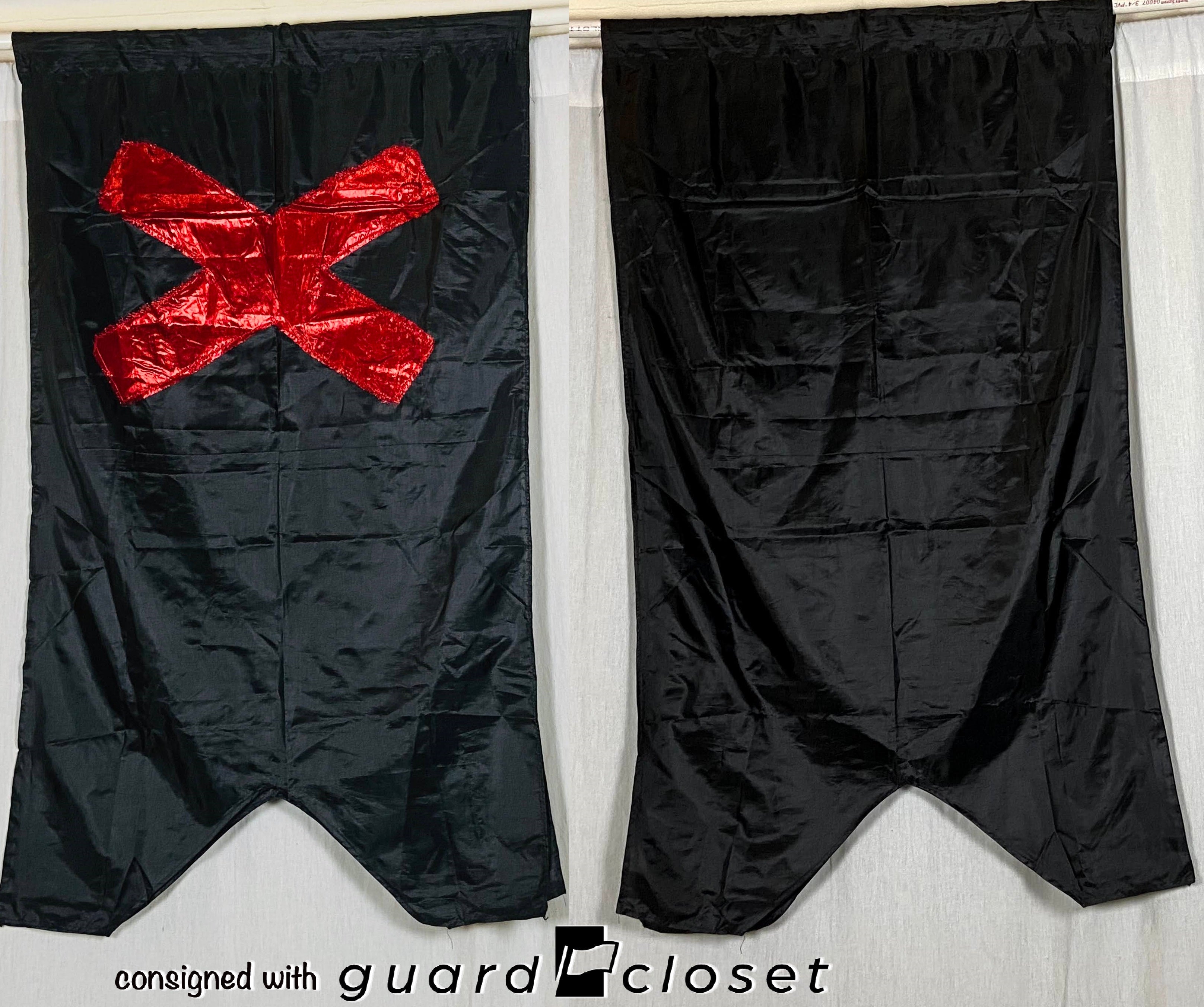 6 black/red "X" double sided flags - guardcloset