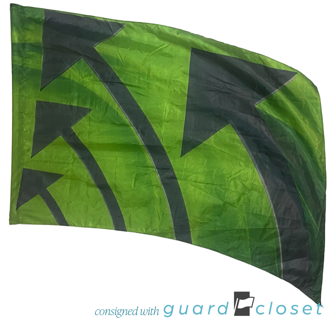 26 Green With Black Arrows Flags by WGT – guardcloset