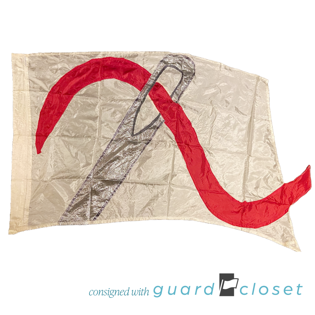 10 Ivory Red Silver Sewing Needle and Thread Flags – guardcloset