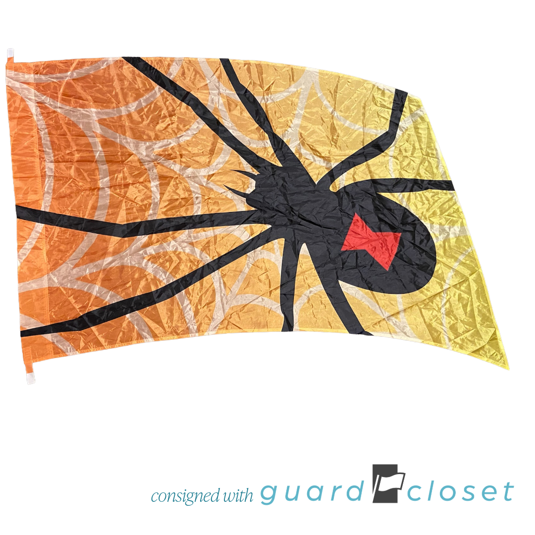 18 Yellow Orange Black Widow Spider Flags – guardcloset