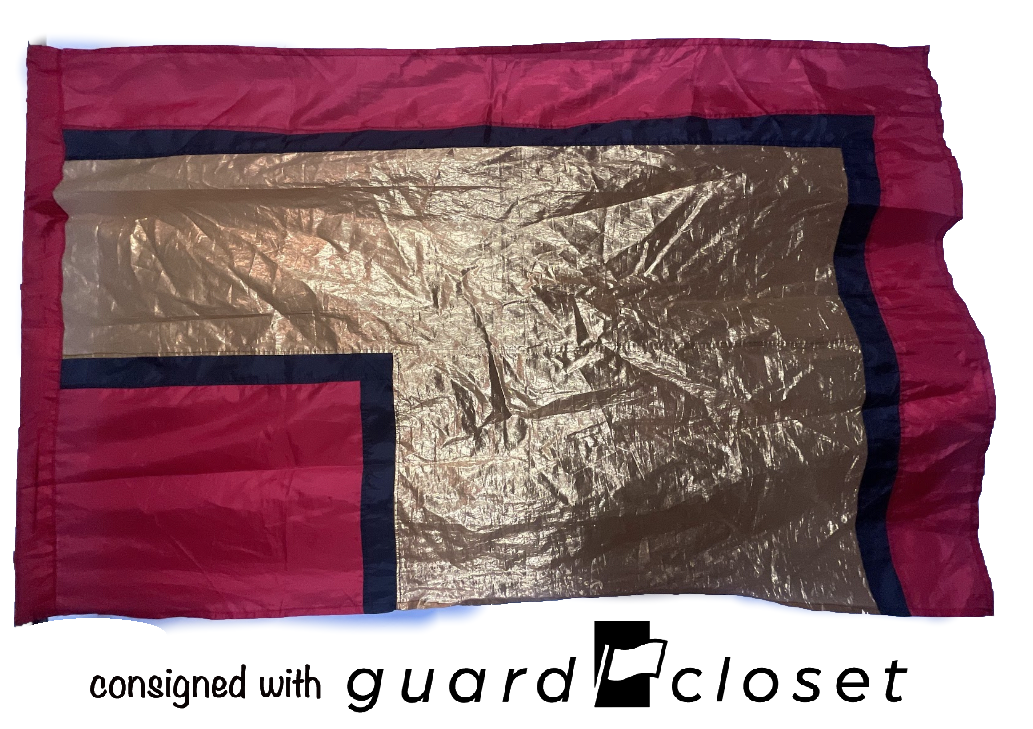16 red/black/gold flags - guardcloset