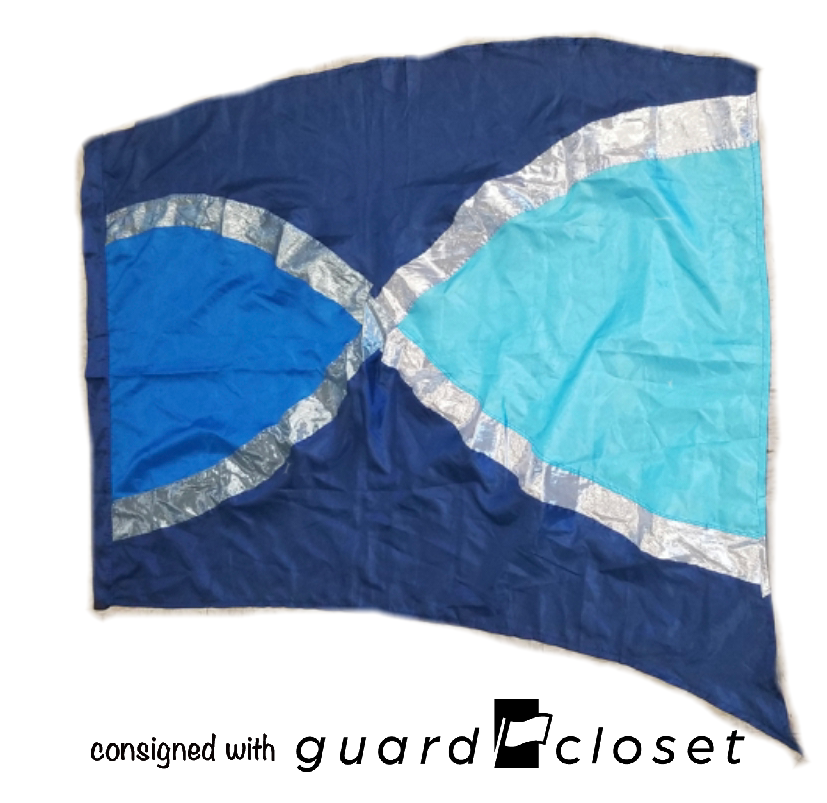 9 blue silver helix infinity flags – guardcloset