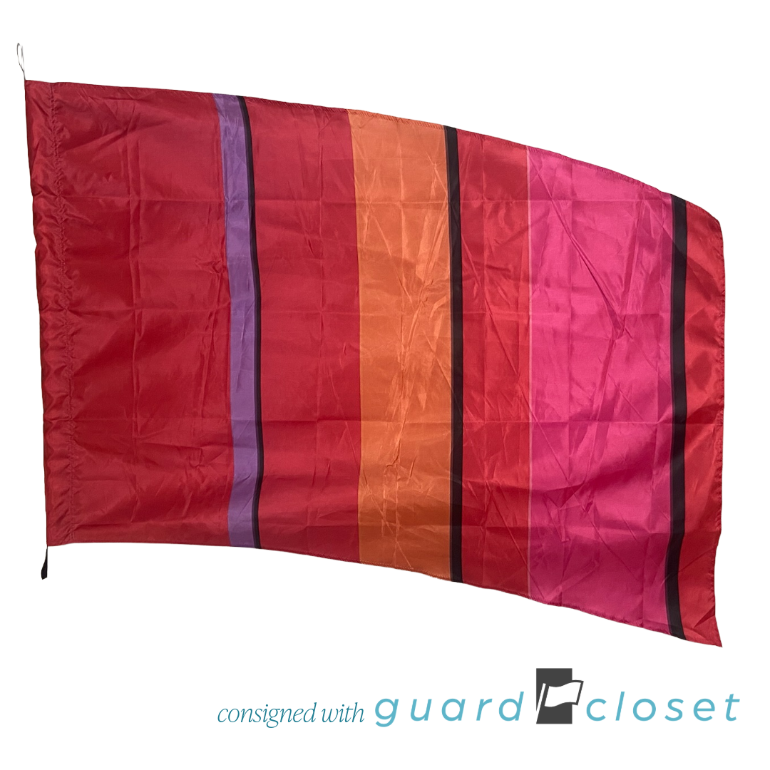 22 Red Orange Vertical Stripe Flags – guardcloset