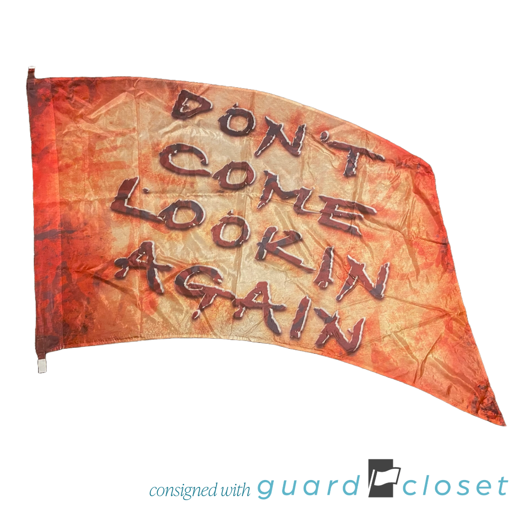 16 Orange "Don't Come Lookin Again" Flags – guardcloset